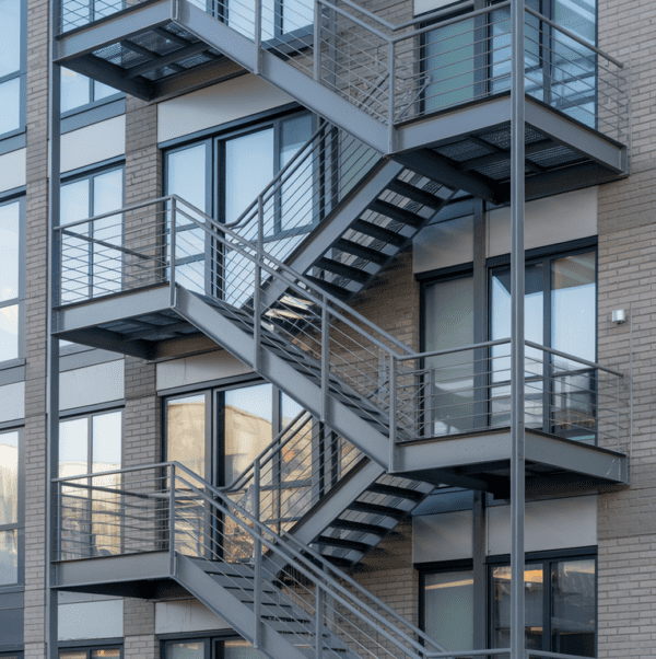 Fire Escape Stairs for Apartments: Safety, Design, and Compliance ...